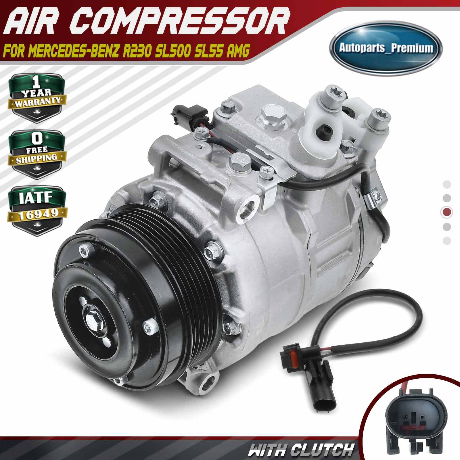 AC A/C Compressors & Clutches for Mercedes-Benz SL500 03-06 SL55 AMG ...