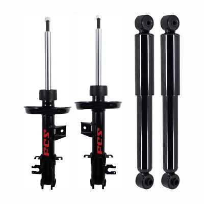 FCS Front Suspension Struts and Rear Shock Absorbers Kit For Fiat 500 ...