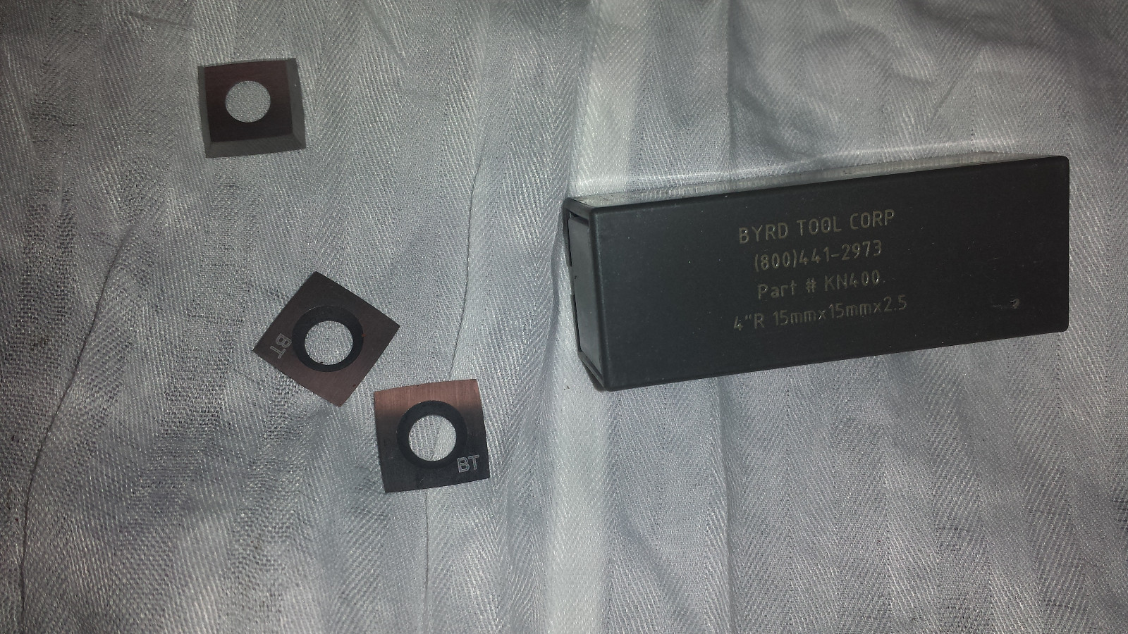 Genuine Byrd Shelix Cutterhead 4 sided Carbide Insert Cutters - Lot of ...