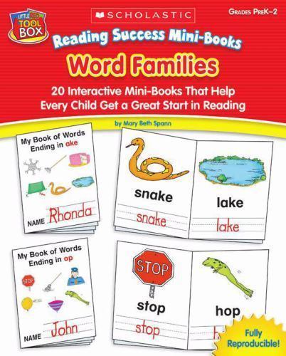 Reading Success Mini-Bks.: Word Families : 20 Interactive Mini-Books ...