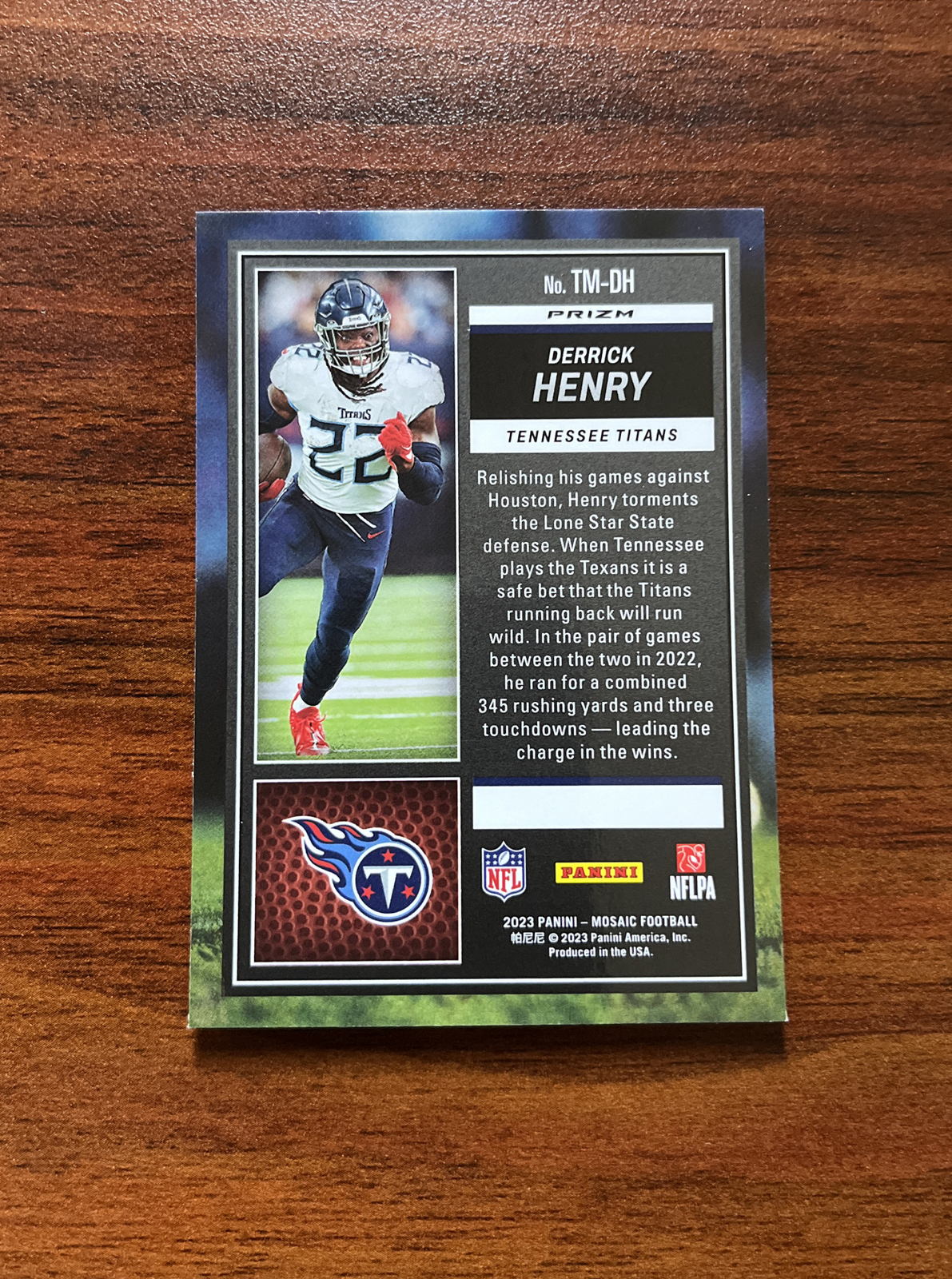 2023 Panini Mosaic Derrick Henry Touchdown Masters Insert Prizm #TM-DH ...