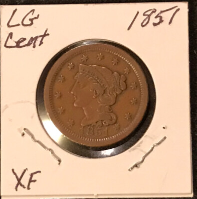 1851 Large Cent Very Fine/Extra Fine Condition Free Shipping | eBay