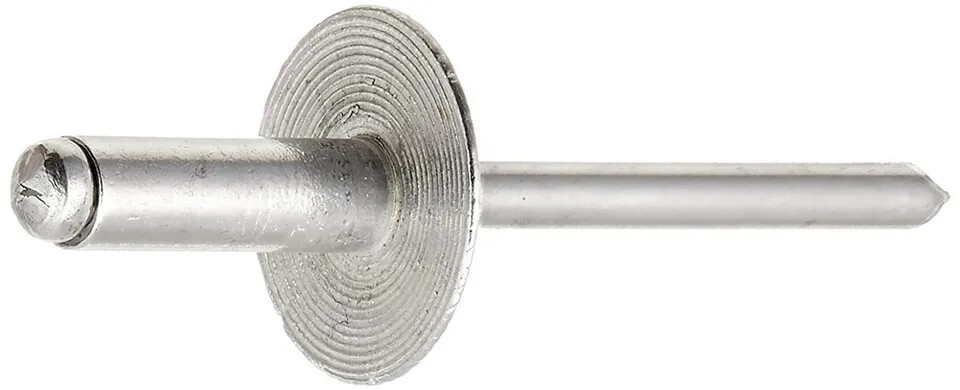 4.8MM EXTRA LARGE FLANGE POP RIVETS ALUMINIUM/STEEL BLIND DOME HEAD ...
