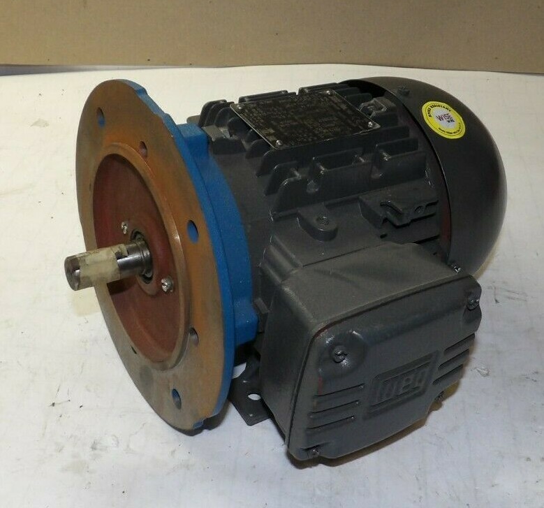 WEG 1730 RPM PUMP MOTOR 230/460 VAC 3 Ø 1 HP AL80 3/4" SHAFT ...