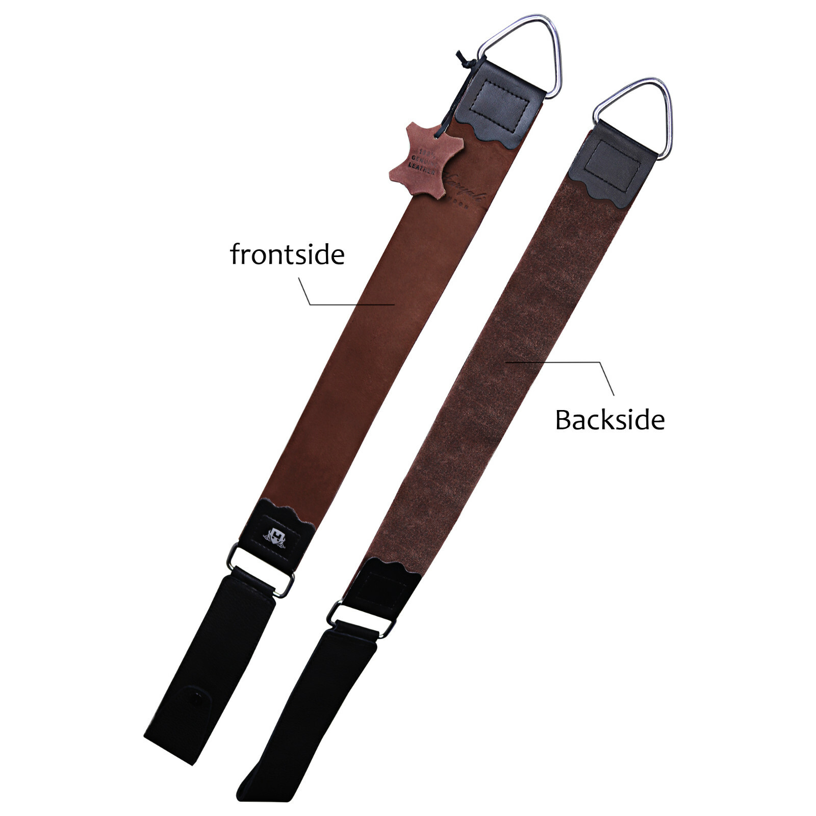 Real Leather Strop/Belt Single Layer for Straight Razors, Sharpening ...