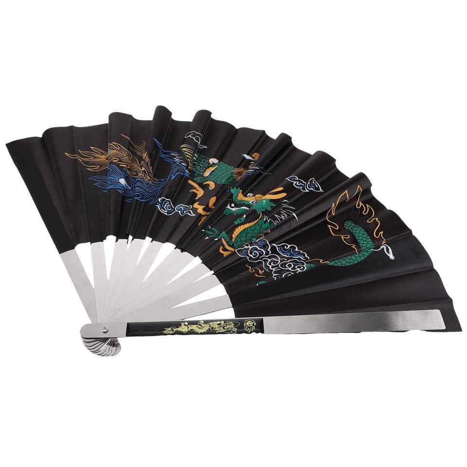 Vintage Style Kung Fu Fan Portable Performance Fan Folding Hand Fan ...