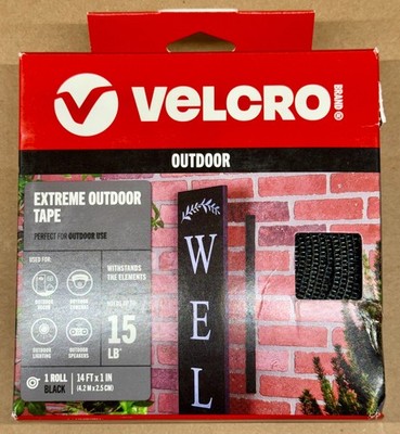 VELCRO Extreme Outdoor Double-Sided Tape, Heavy Duty 15lb Hold, 14Ft ...