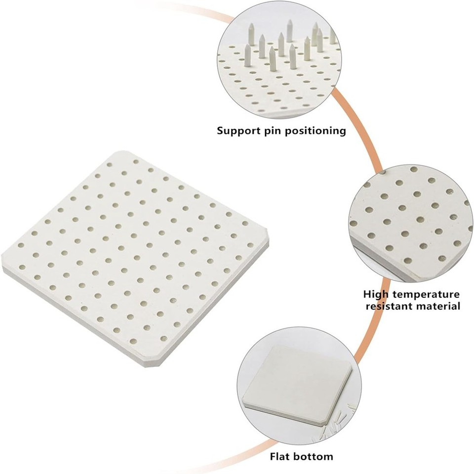 Ceramic Refractory Pad, 96 Points Bar Stilt Pottery Kiln Ceramic ...