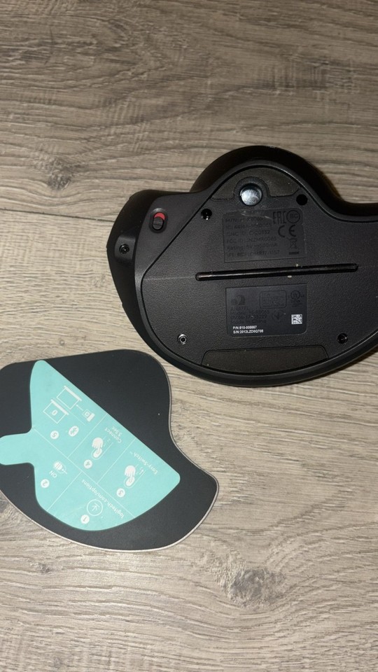 Logitech MX Ergo Plus Wireless Trackball Mouse No dongle included works ...