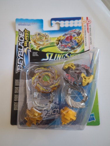 Beyblade Burst Turbo SlingShock Gold-X Betromoth B4 & Galaxy Zeutron Z4 ...