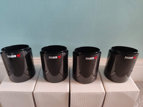 Bmw Carbon Fibre Akrapovic Exhaust Tips 4 Set M2 M3 M4 M5 M6 F80 F82 ...