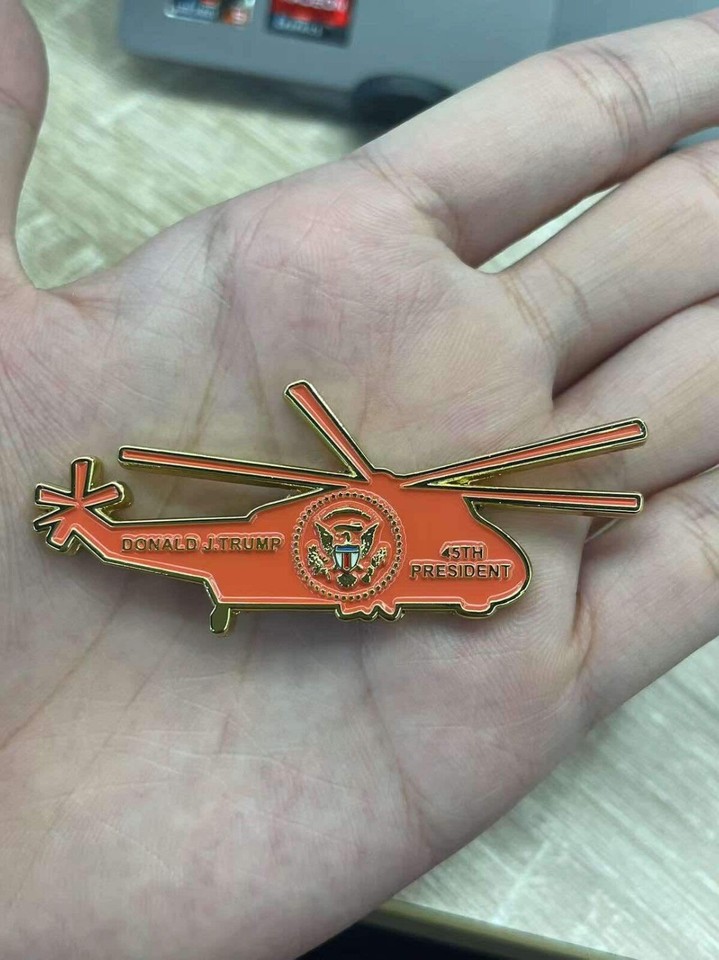 President Donald TRUMP CHOPPER ONE HMX-1 New Challenge coin | eBay