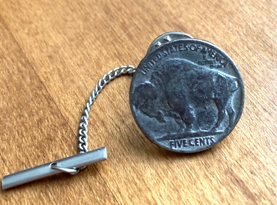 Buffalo Nickel Tie Tack Lapel Pin Coin | eBay