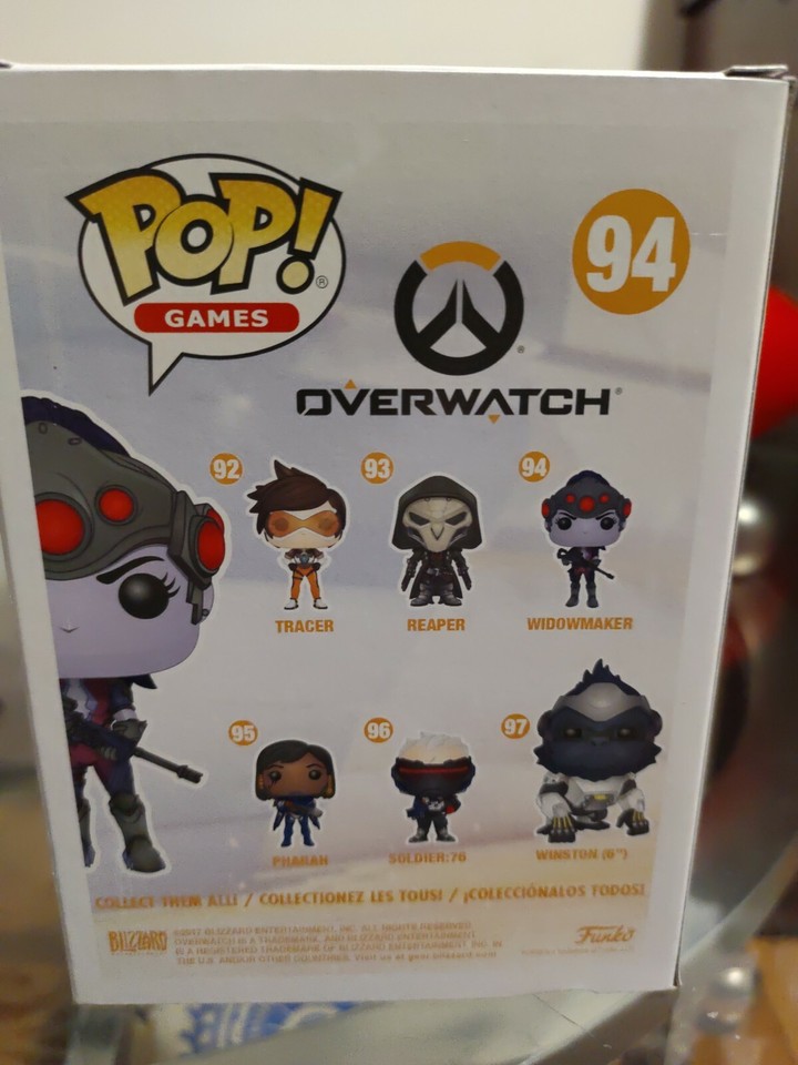 Funko Pop Widowmaker Overwatch Loot Crate Exclusive Vinyl Figure 94 Toy ...