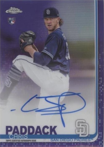 2019 Topps Chrome - Rookie Autographs Purple Refractor #RA-CPA Chris ...