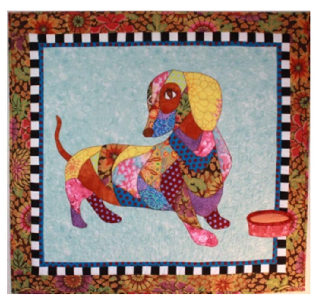 BJ Designs & Patterns Dagwood the Dachshund Wiener Dog Applique Quilt ...
