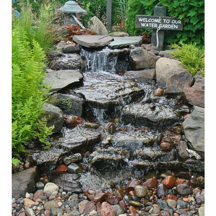 PondBuilder PB1762 - 20" DIY Waterfall Cascade Box with Landscape Lid ...