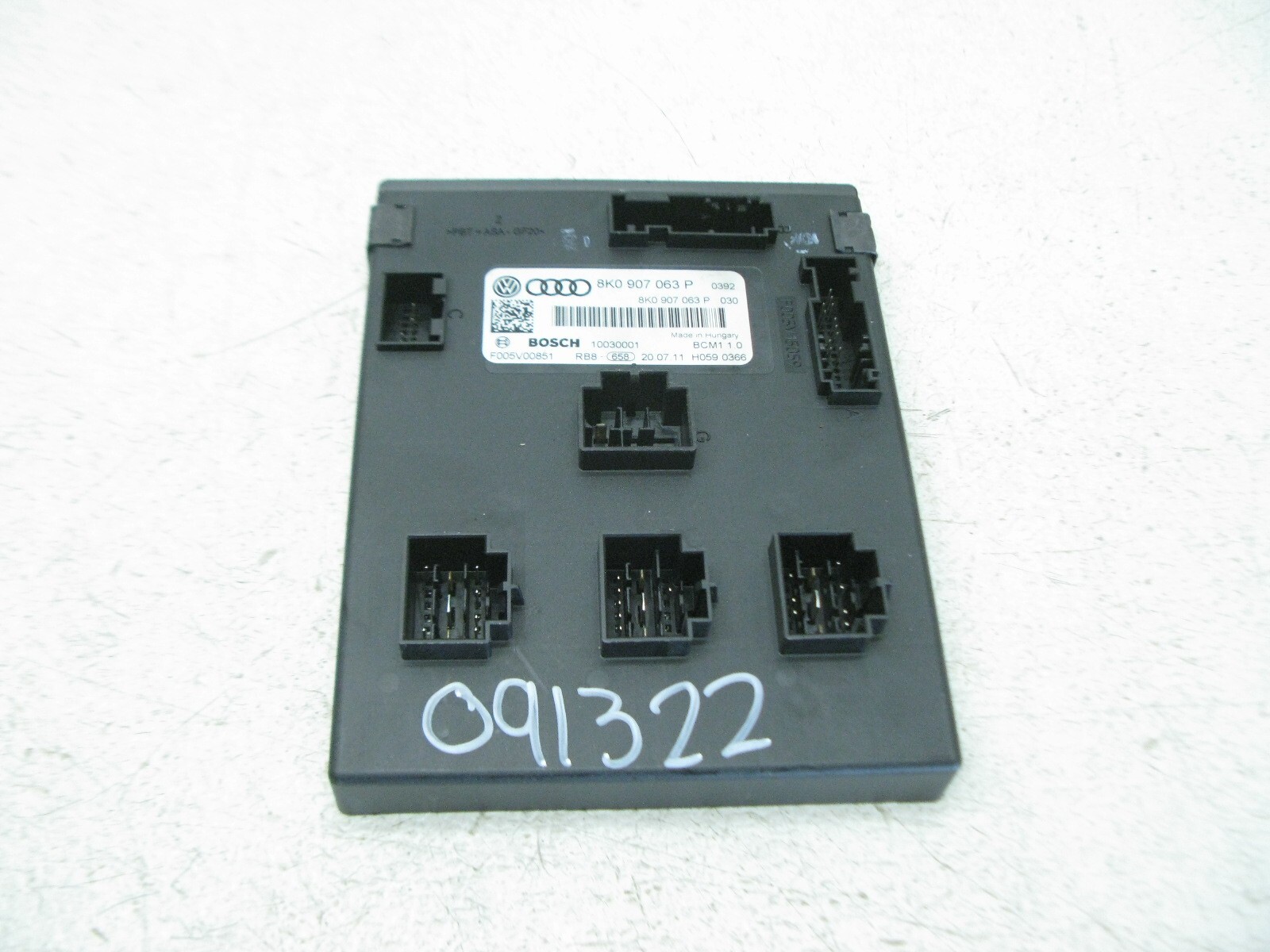 08-12 AUDI B8 A4 S4 8T A5 S5 ONBOARD SUPPLY CONTROL MODULE BCM MODULE ...