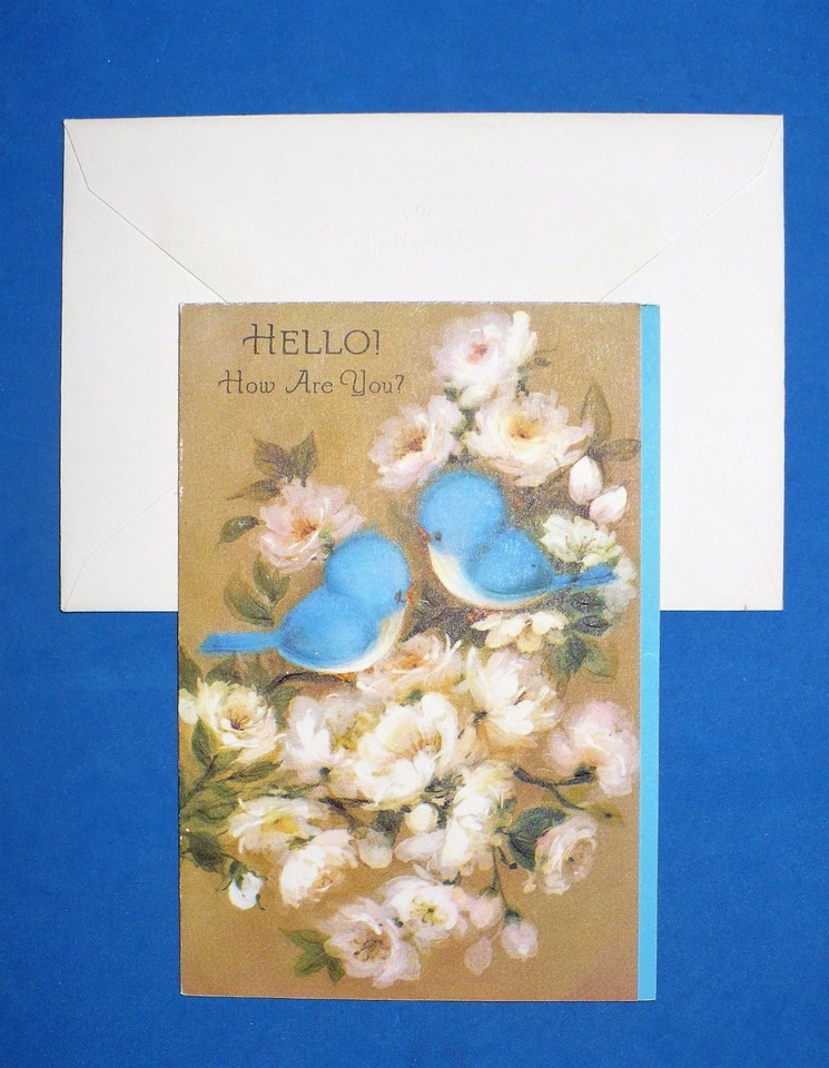 VINTAGE HALLMARK BLUEBIRDS FEEL BETTER GREETING CARD UNUSED | eBay