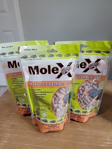 Mole X Repelling Control Pellets 8 oz. each Environmentally Safe New 3 ...