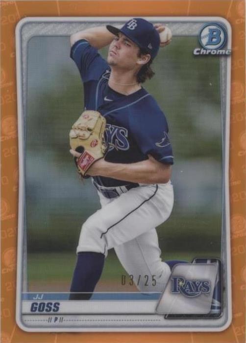 2020 Bowman Draft - Chrome JJ Goss #BD-40 Orange Refractor /25 (RC) for ...