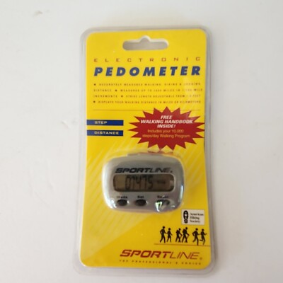 Sportline Electronic Pedometer Distance Walking Hiking Step Count NEW ...