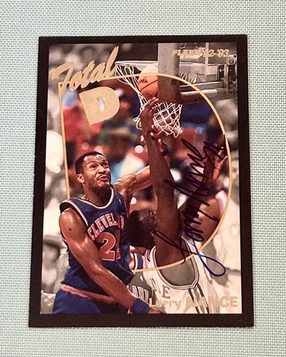 Larry Nance 1992-1993 Fleer Total D Signature Signed Autograph AUTO TTM ...