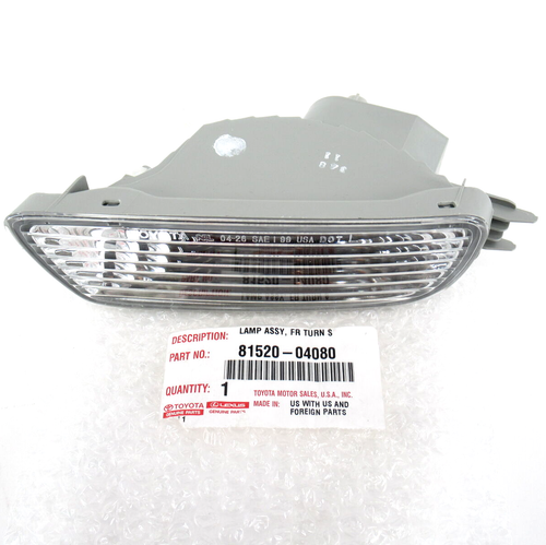 Genuine OEM Toyota 81520-04080 Driver LH Front Turn Signal Lamp 2001 ...