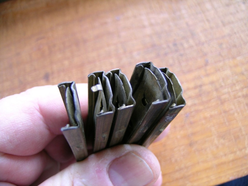 1903 Springfield Early Pre-WW1 Brass 5 rd Enbloc Stripper Clips 5 ...