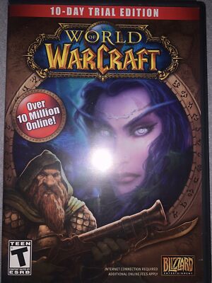 World Of Warcraft Collectable 14 Day Trial Edition CD DVD Blizzard WOW ...