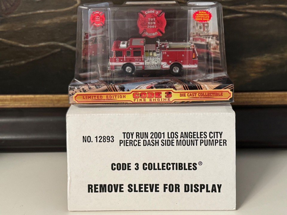 Code 3 #12893 Pierce Dash LAFD Los Angles City E-35 Toy Run 1/64 | eBay