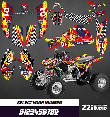 Honda TRX450R TRX 450 2006 /2014 full ATV graphic kit decals stickers ...