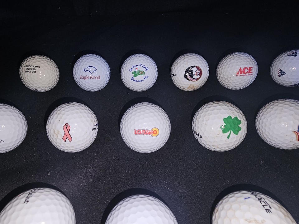 36 Pc Golf Ball Lot Logo Golf Course Souvenirs | eBay