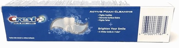 Crest Premium Plus Advanced Whitening Toothpaste, Clean Mint, 5.2 oz ...