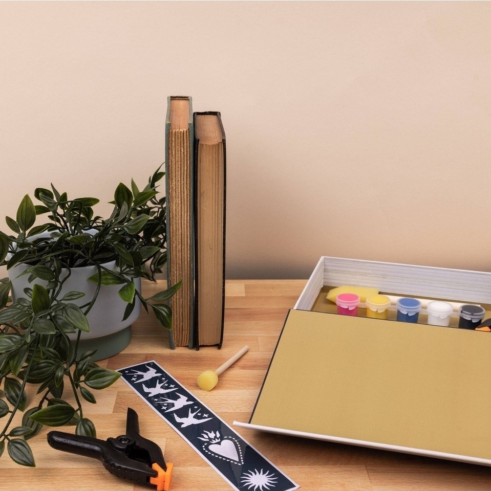 On The Edge Book Stencil Kit: Turn Your Favorite Books into Custom ...