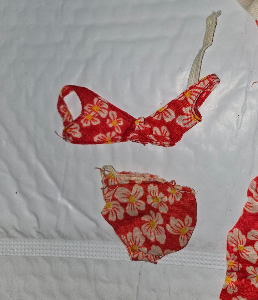 HTF Vintage Barbie Get Up N Go Beach Days #7888 DRESS BATHINGSUIT TLC ...