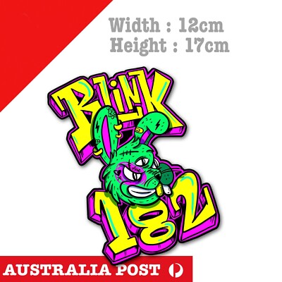 Blink-182 Rock Band RABBIT Logo, Nostalgic Blink Rock Logo Sticker ...