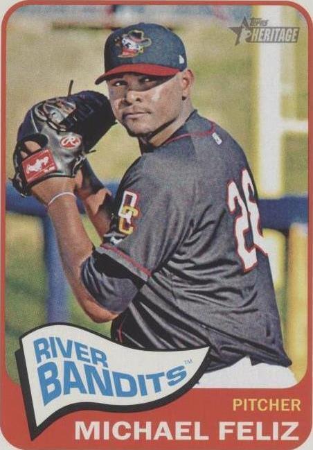 2014 Topps Heritage Minor League Edition - Michael Feliz #163 (RC) for ...