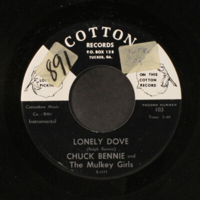 CHUCK BENNIE: tumble down heart / lonely dove COTTON 7" Single 45 RPM ...