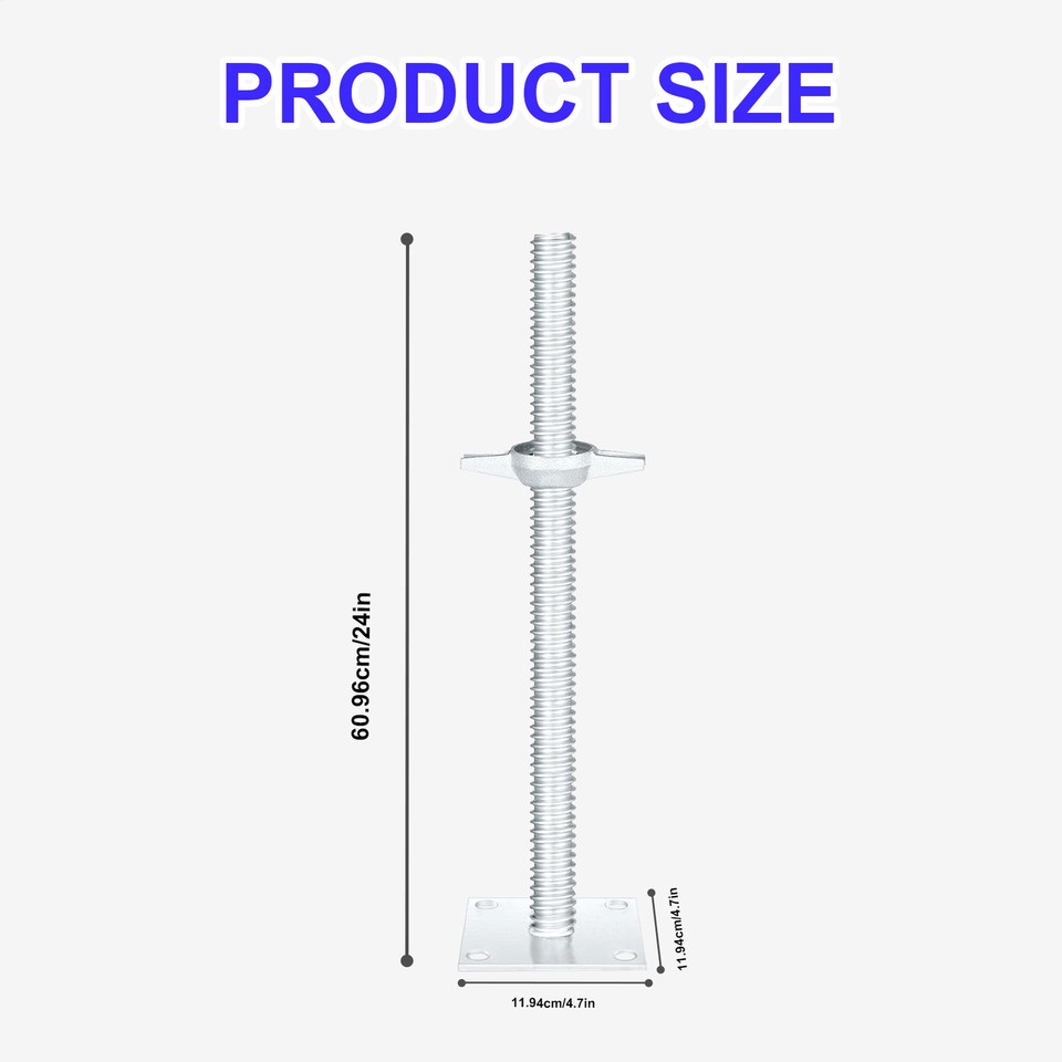 4 Pack Adjustable Scaffolding Leveling Screw Jacks Scaffolding ...
