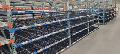Gravity Flow Roller Rack Gravity Shelving Industrial Warehouse Steel ...