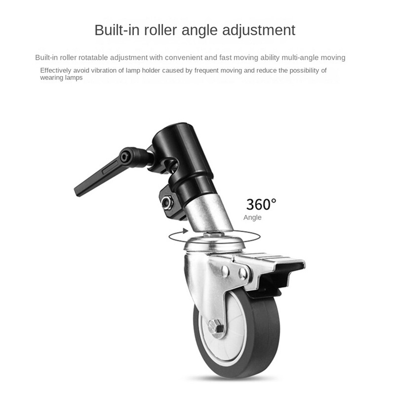 3Pcs C-Stand Camera Swivel Caster Wheel Set,25MM Diameter for ...