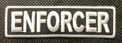 Enforcer Embroidered Biker Patch | eBay