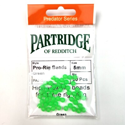 Partridge PAR Predator Attractor Beads - Size 5mm - Green - Qty 50 | eBay