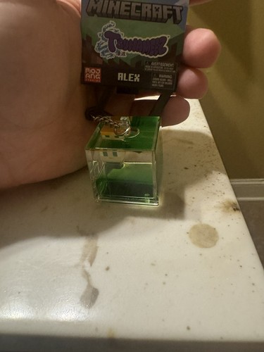 Tsunameez Minecraft Cube Alex Water Keychain Figure | eBay