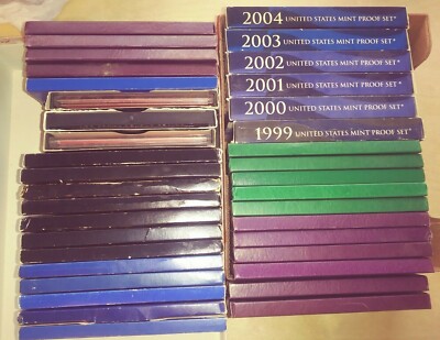 ONE U.S. PROOF SET from Estate Hoard-Our Choice-Proof Set Lot Dates ...