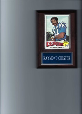 RAYMOND CHESTER PLAQUE BALTIMORE COLTS FOOTBALL NFL C | eBay