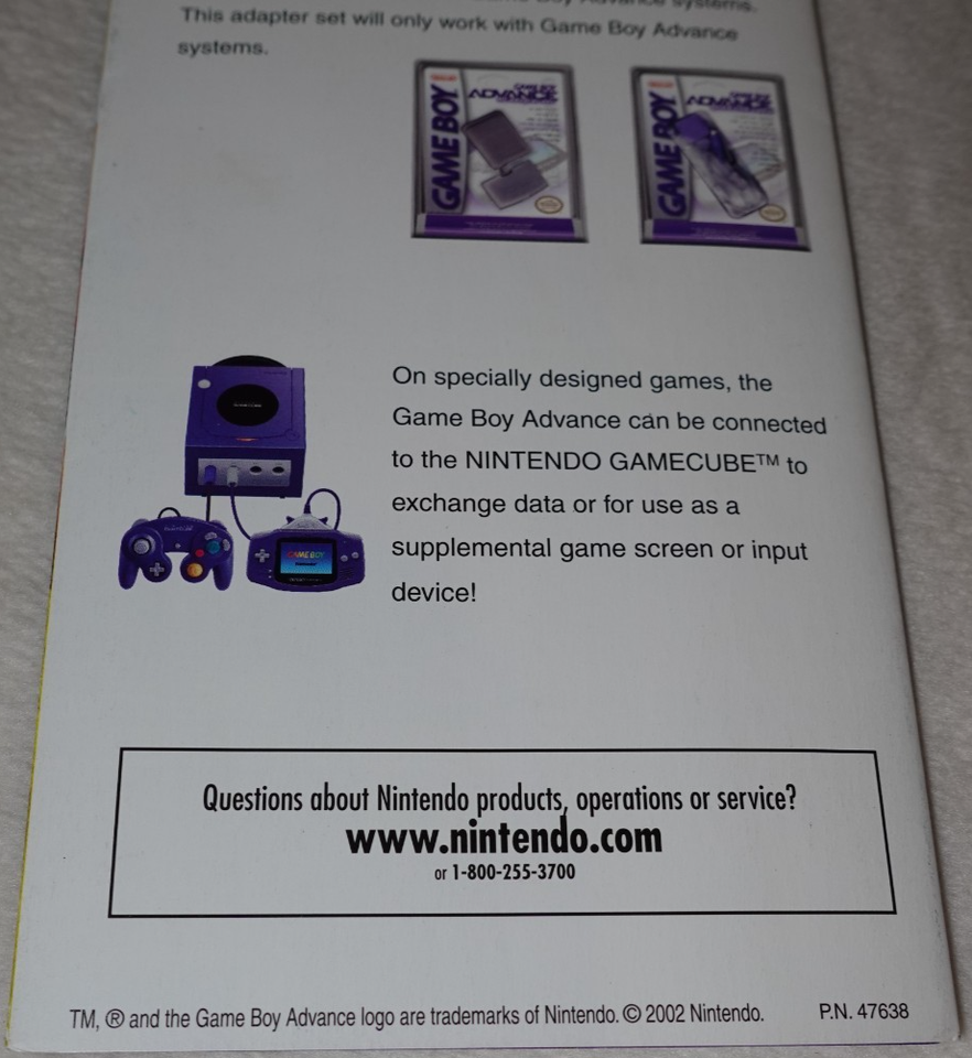 Nintendo Game Boy Advance 2002 Original Foldout Brochure | eBay
