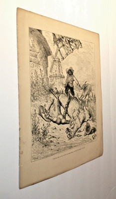 Gustave Dore/H Pisan ~ Don Quixote Antique Illustration | eBay