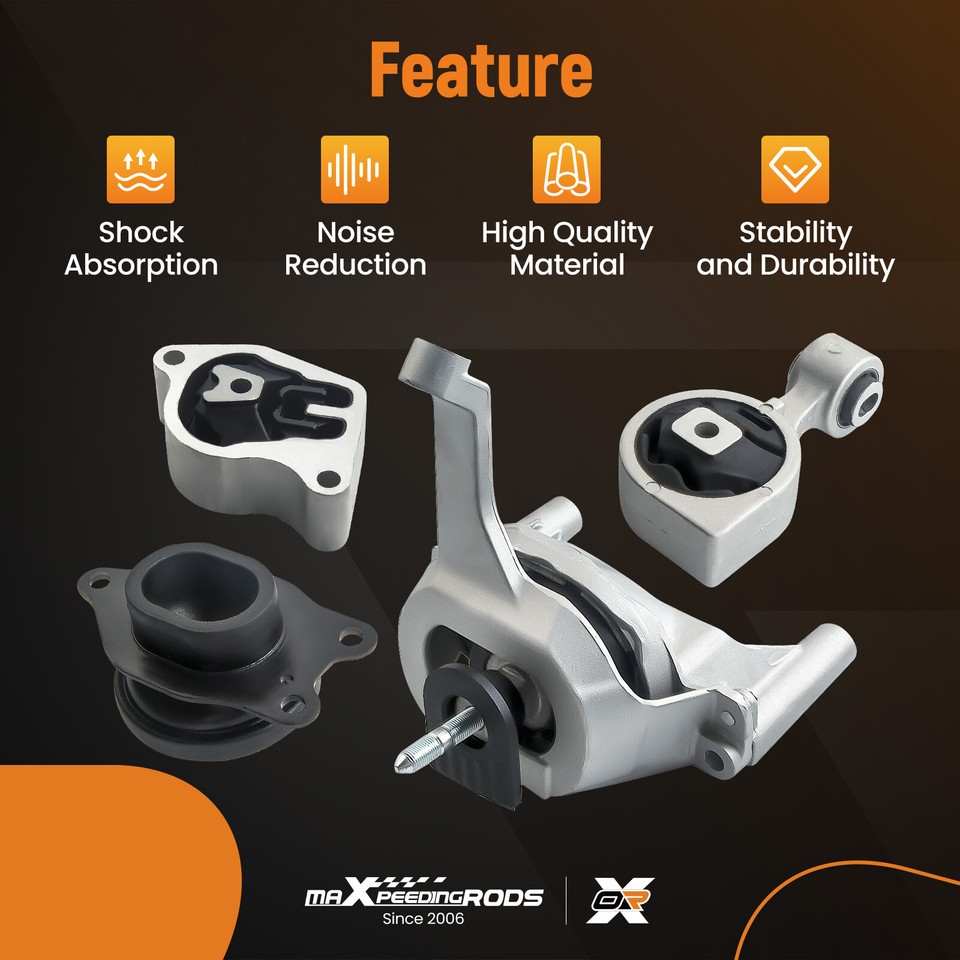 4 Pcs Engine Motor & Auto Trans Mount For Nissan Altima 2.5L 2007 ...